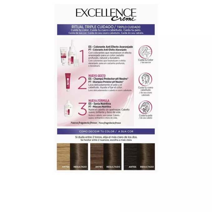 EXCELLENCE BRUNETTE tinte #500-true light brown 192 ml